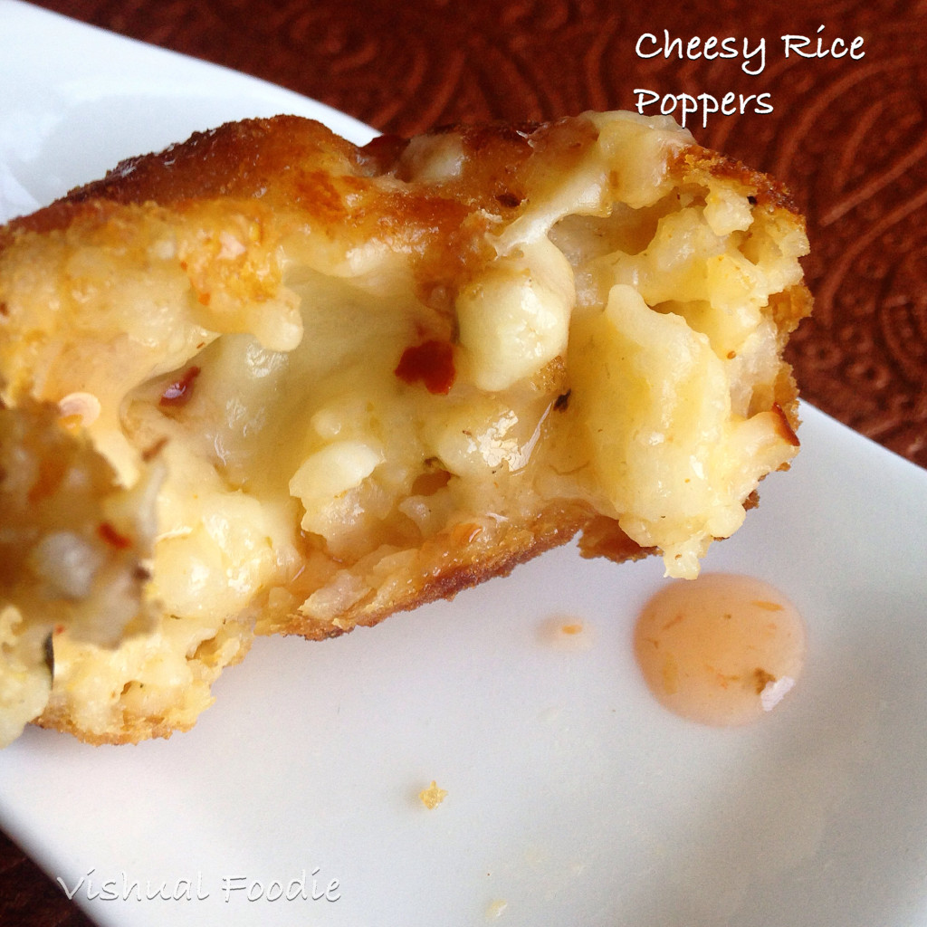 Cheesy Rice poppers