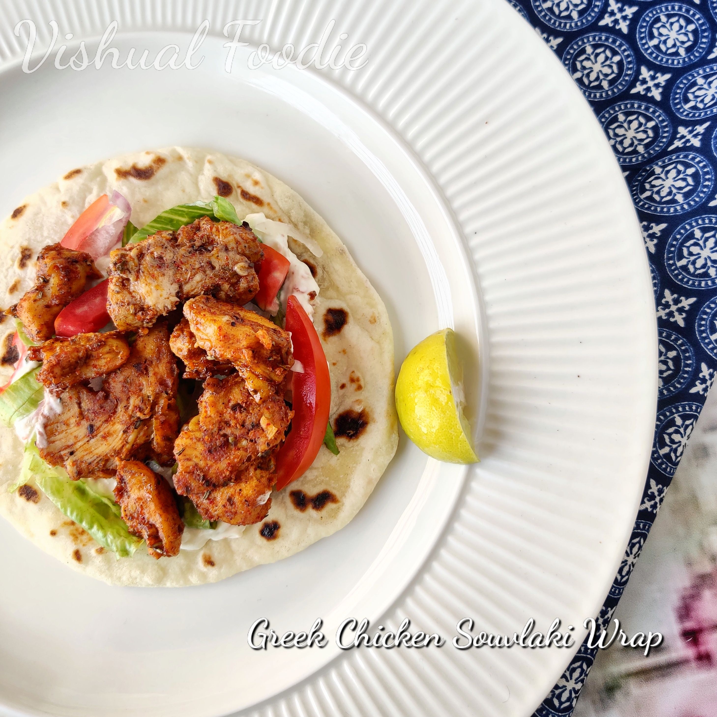 Greek Chicken Souvlaki Wraps